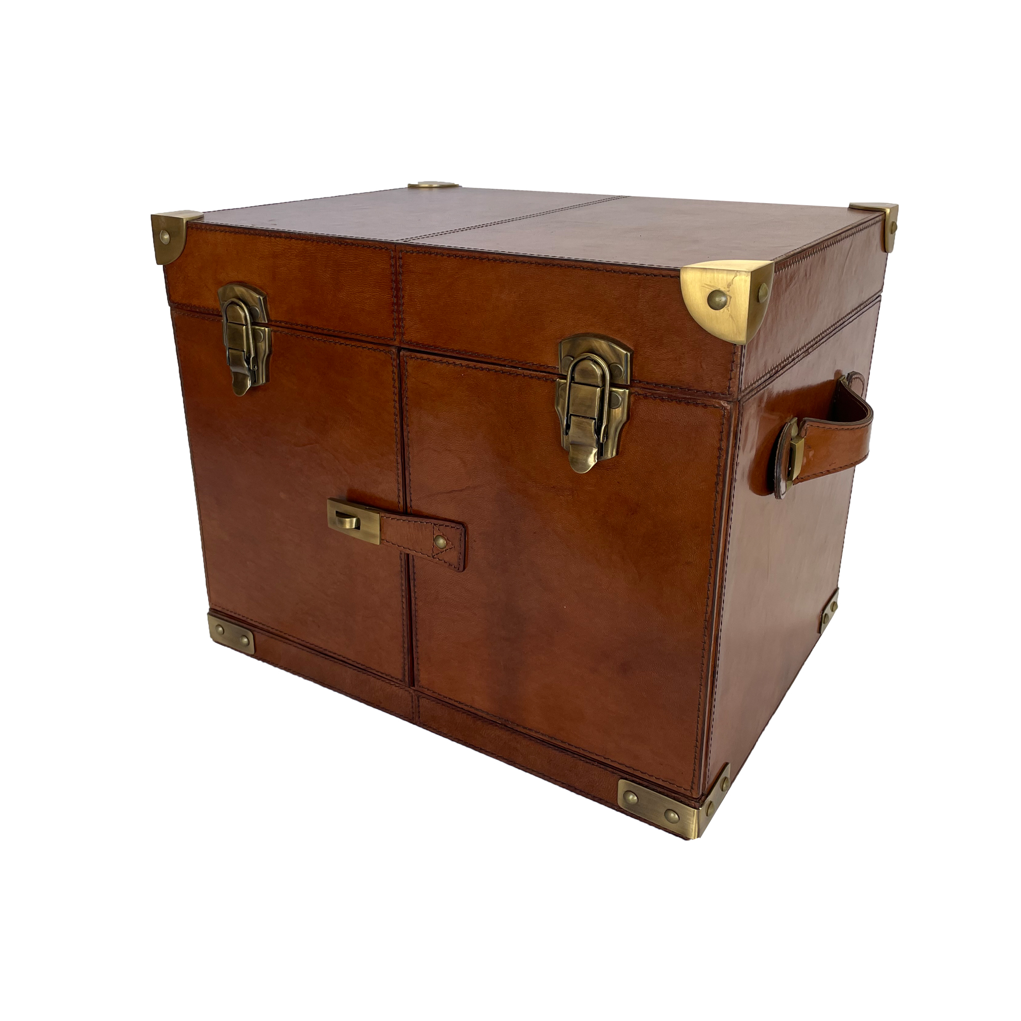 LEATHER DRINK TRUNK-LARGE - Kundra Corporation